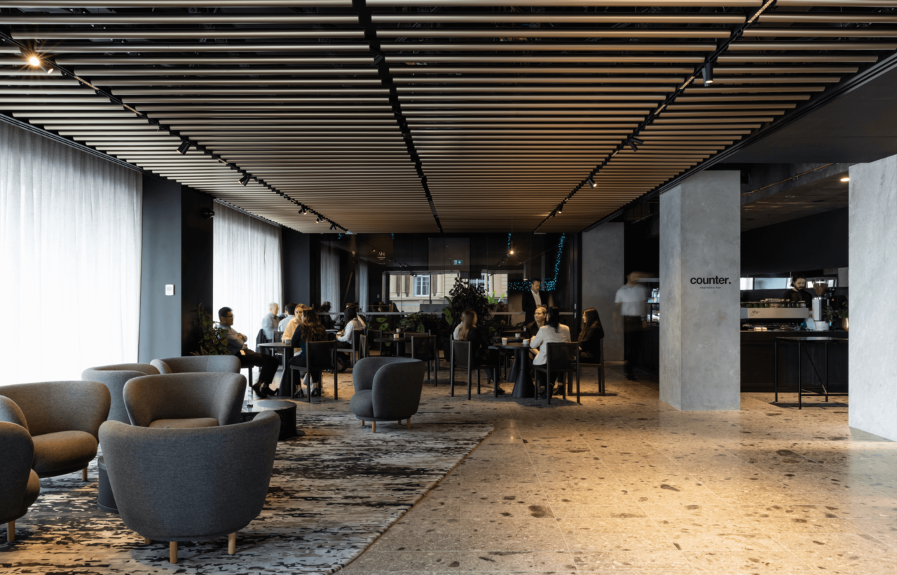 OpenSet Architectural Linings — Deloitte Centre Lobby, Auckland